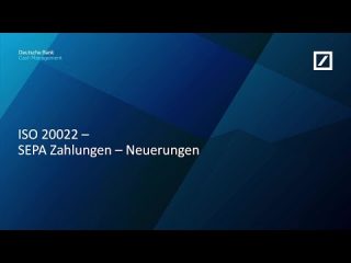 ISO 20022 | Deutsche Bank